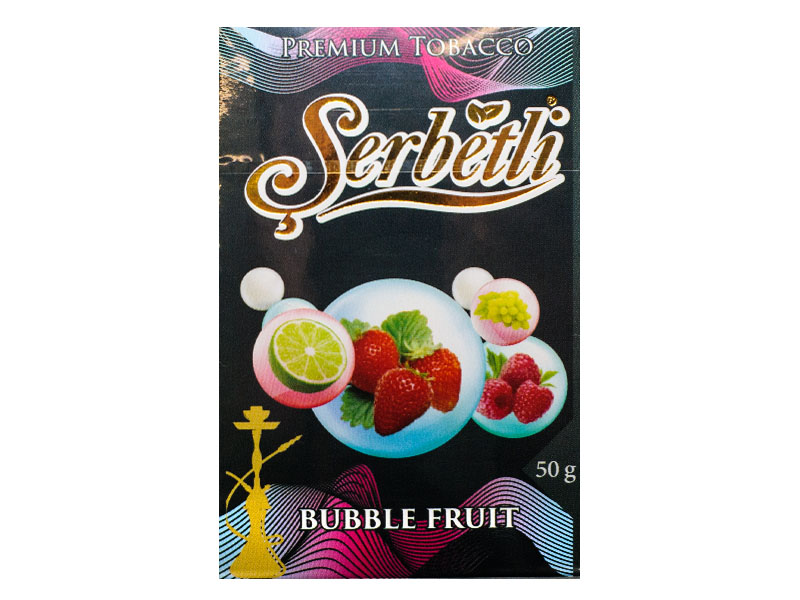 Табак для кальяна Serbetli "Bubble Fruit" ("Фруктовые пузырьки") 50гр.